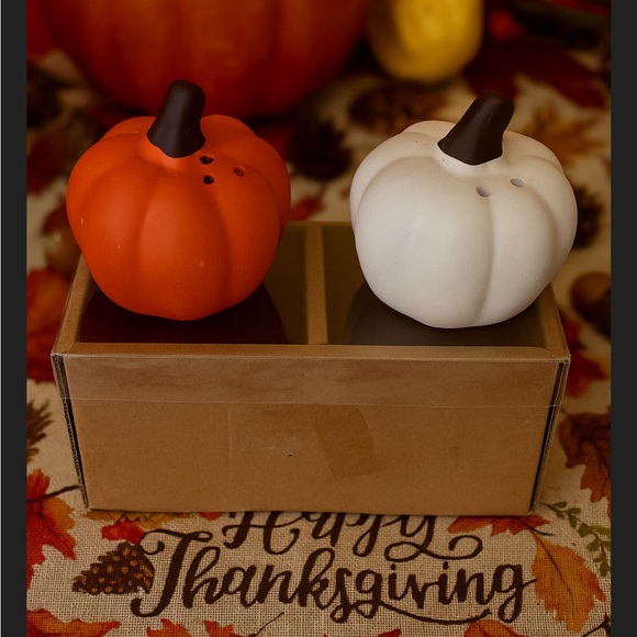 unbranded | Kitchen | Nwt Pumpkin Salt And Pepper Shakers Set ...